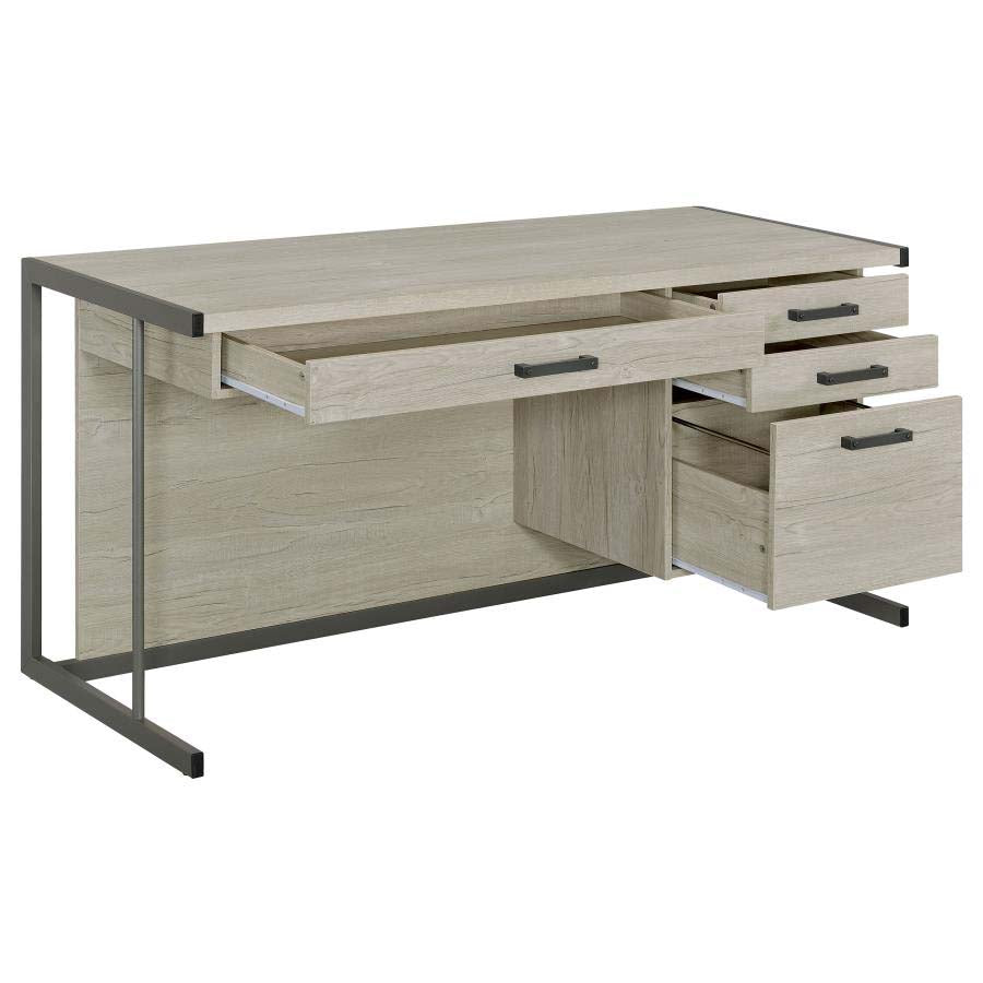 Loomis 4-drawer Rectangular Office Desk by Coaster – Dallas Furniture ...